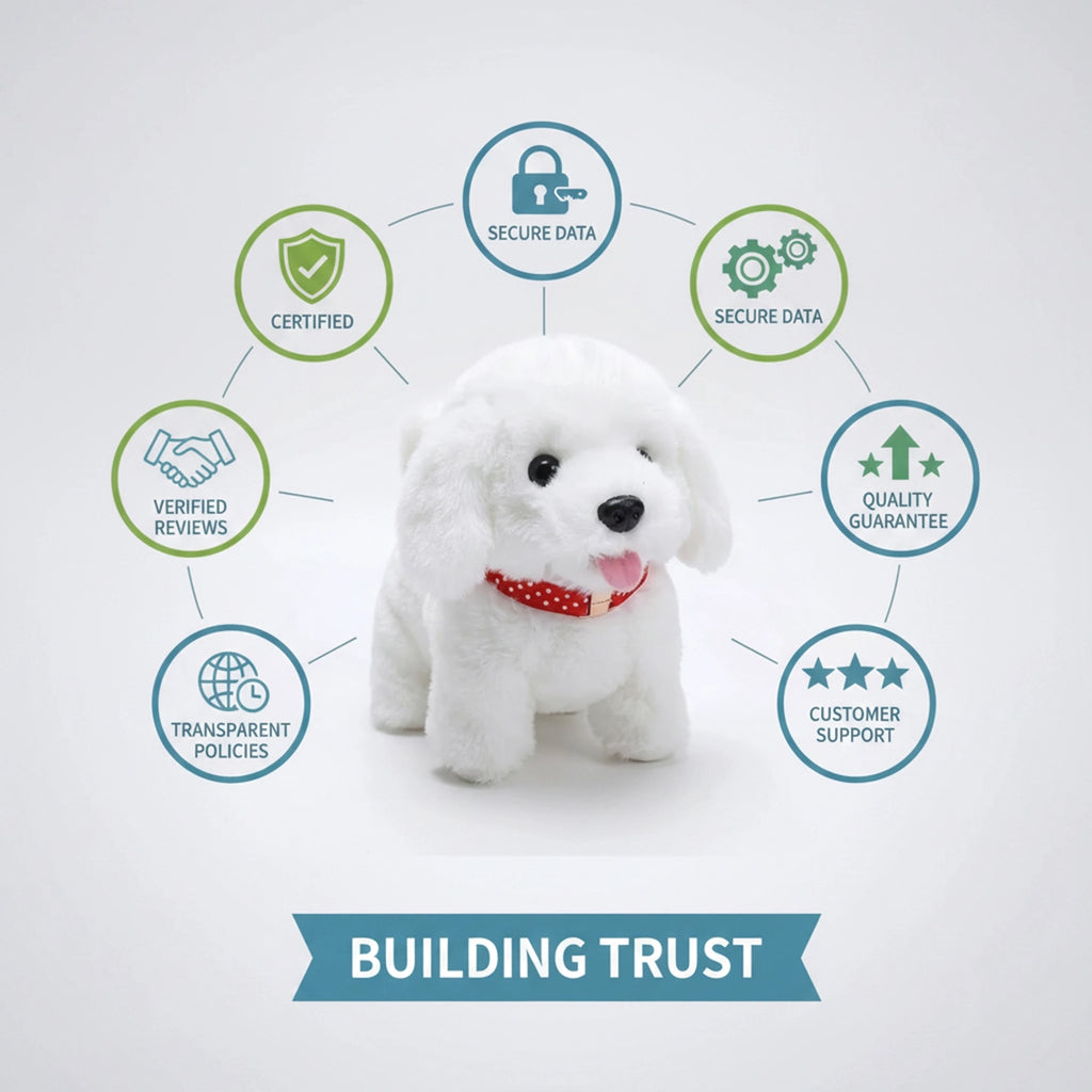 Unisex White Interactive Walking Puppy Toy For Kids – INCLUD